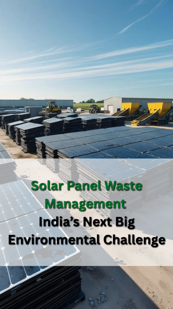 Solar Panel Waste Management in India: A Future Challenge